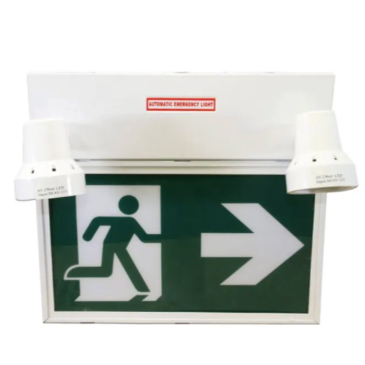 Steel Emergency Light & Running Man Combo | C&C Lighting Canada | C&C ...